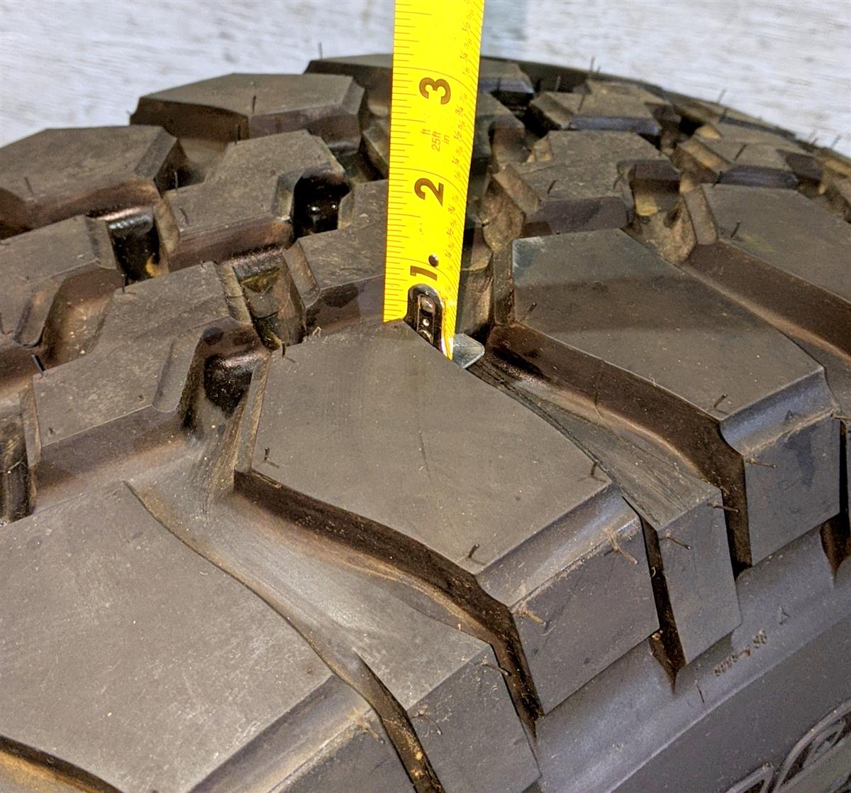 BF Goodrich Baja T/A 37X12.50R16.5LT Radial Tire Mounted on 24 Bolt Rim 100% Tread HMMWV